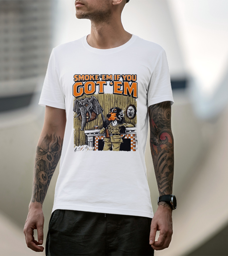 Smoke 'Em If You Got 'Em Tennessee Volunteers Beat Alabama Crimson Tide 26 10 T-Shirt
