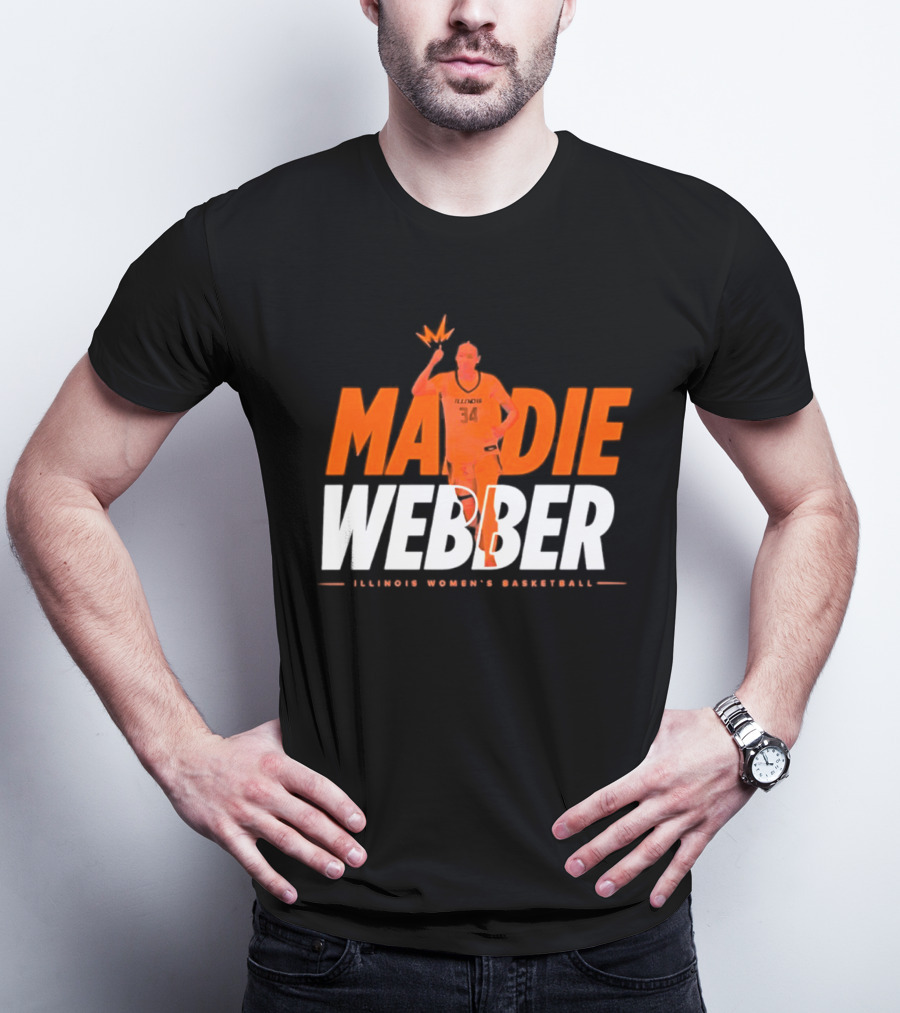 Maddie Webber Illinois Women's Basketball Fighting Illini T-Shirt