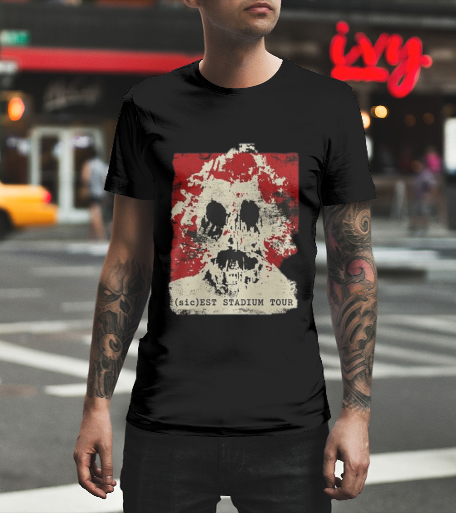 Slipknot Sicest Stadium Tour 2027 Signed Skull T-Shirt