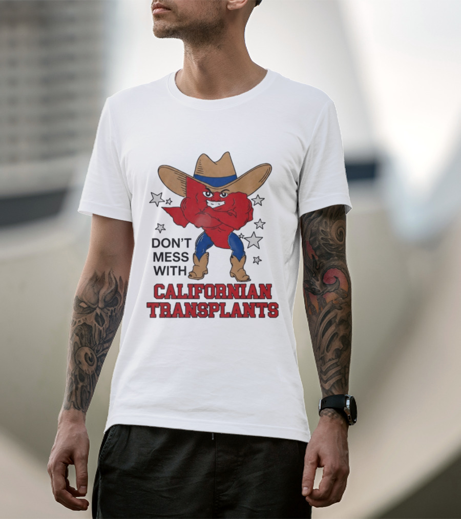 Ella Langley Don't Mess With Californian Transplants Texas Cowboy Stars T-Shirt