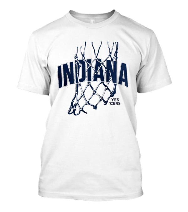 Indiana Pacers Yes Cers 2026 Opening Night Basketball Net T-Shirt
