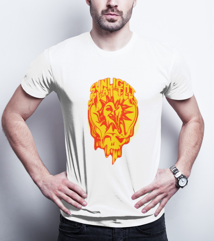 Sunlight Splatters Grateful Dead Psychedelic Skull T-Shirt
