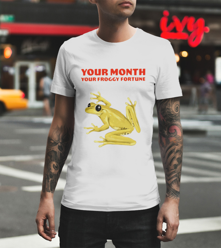 Your Month Your Froggy Fortune Horoscope Frog T-Shirt
