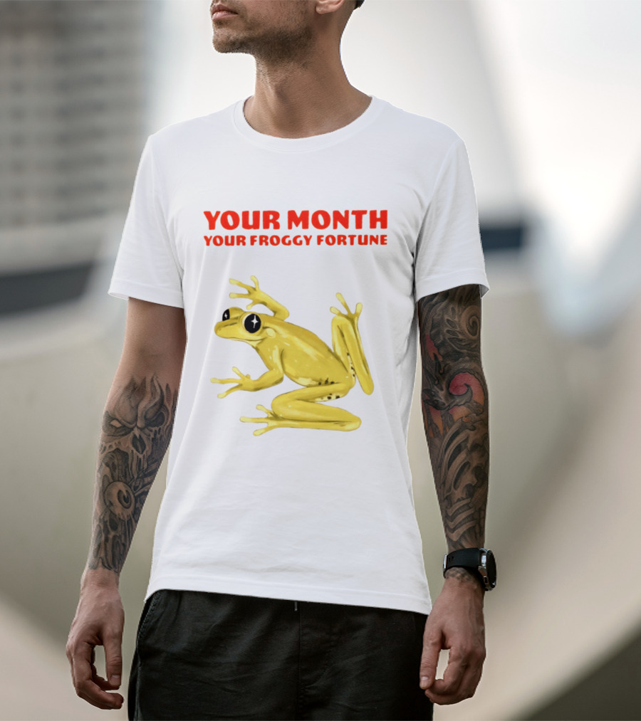 Your Month Your Froggy Fortune Horoscope Frog T-Shirt