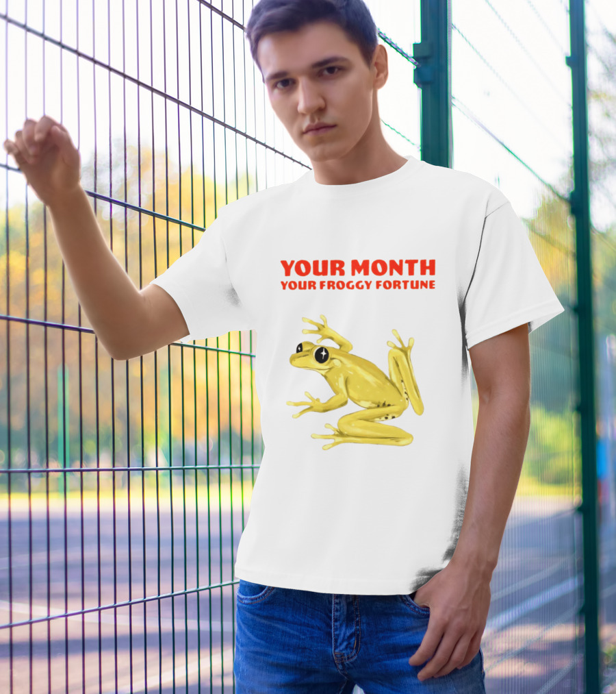 Your Month Your Froggy Fortune Horoscope Frog T-Shirt