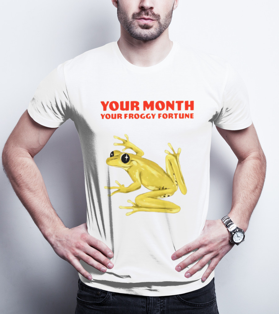 Your Month Your Froggy Fortune Horoscope Frog T-Shirt