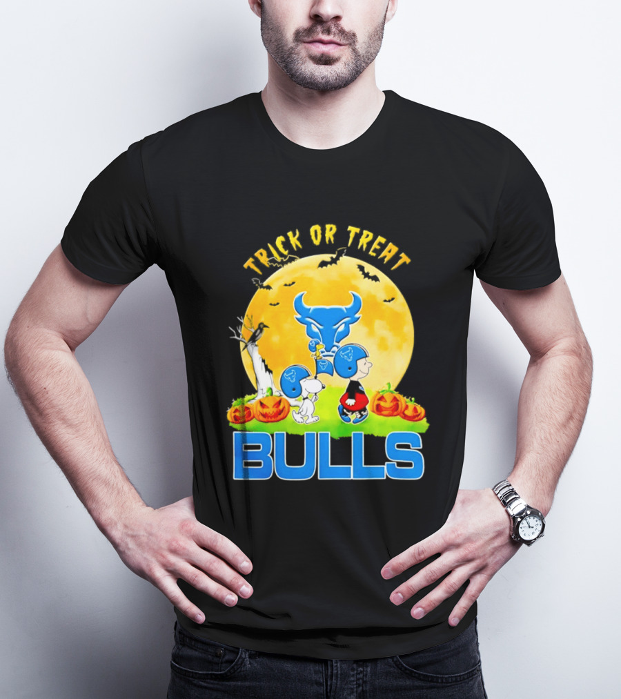 Buffalo Bulls Peanuts Halloween 2026 Trick Or Treat Abbey Road T-Shirt