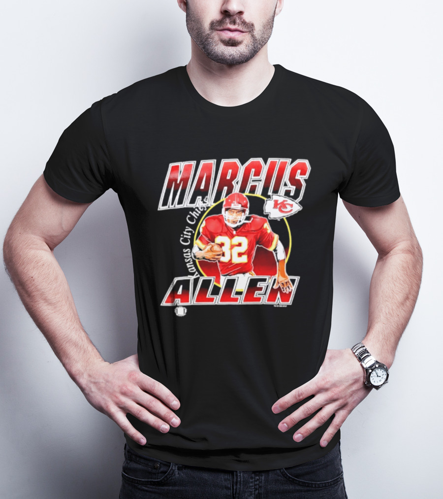 Marcus Allen 32 Kansas City Chiefs Player Football T-Shirt