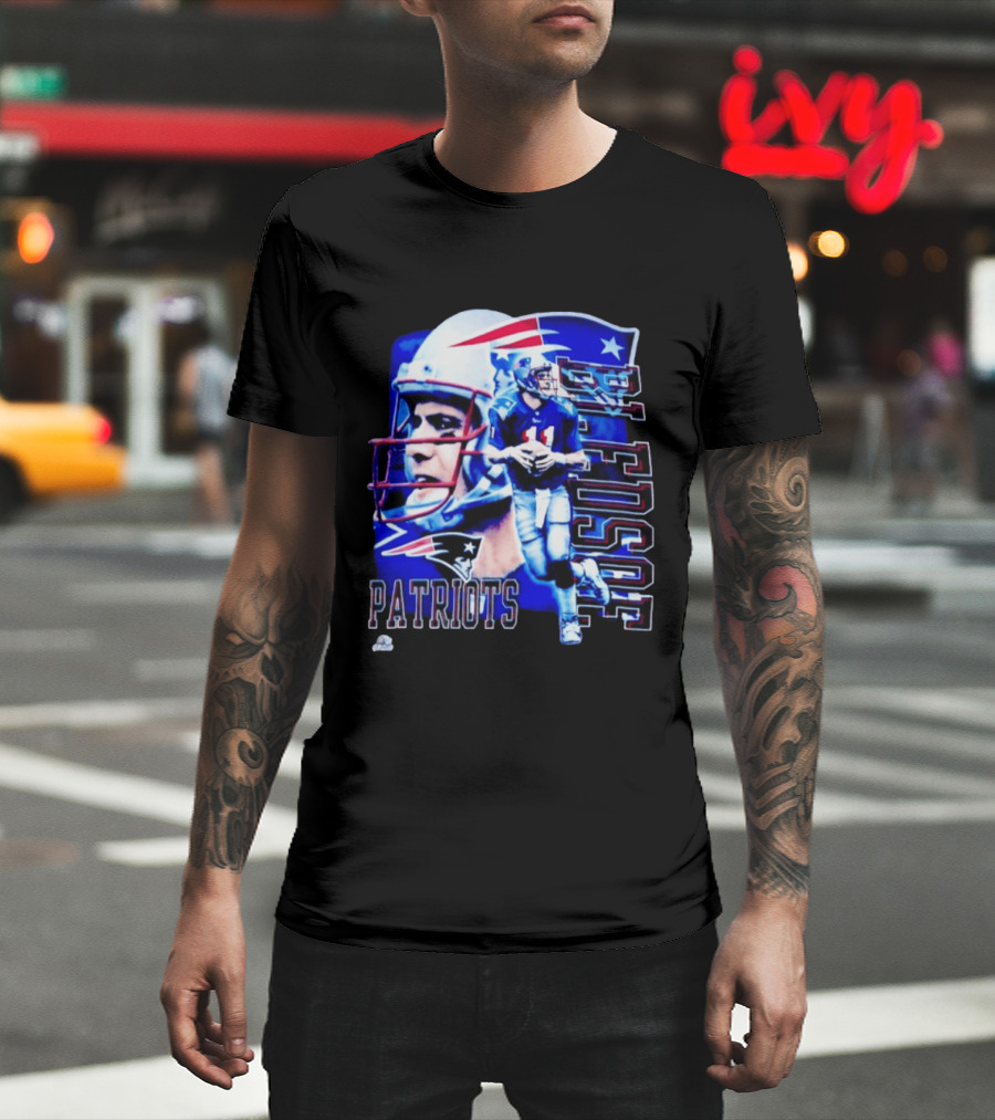 Drew Bledsoe 11 Patriots NFL Quarterback New England Football T-Shirt