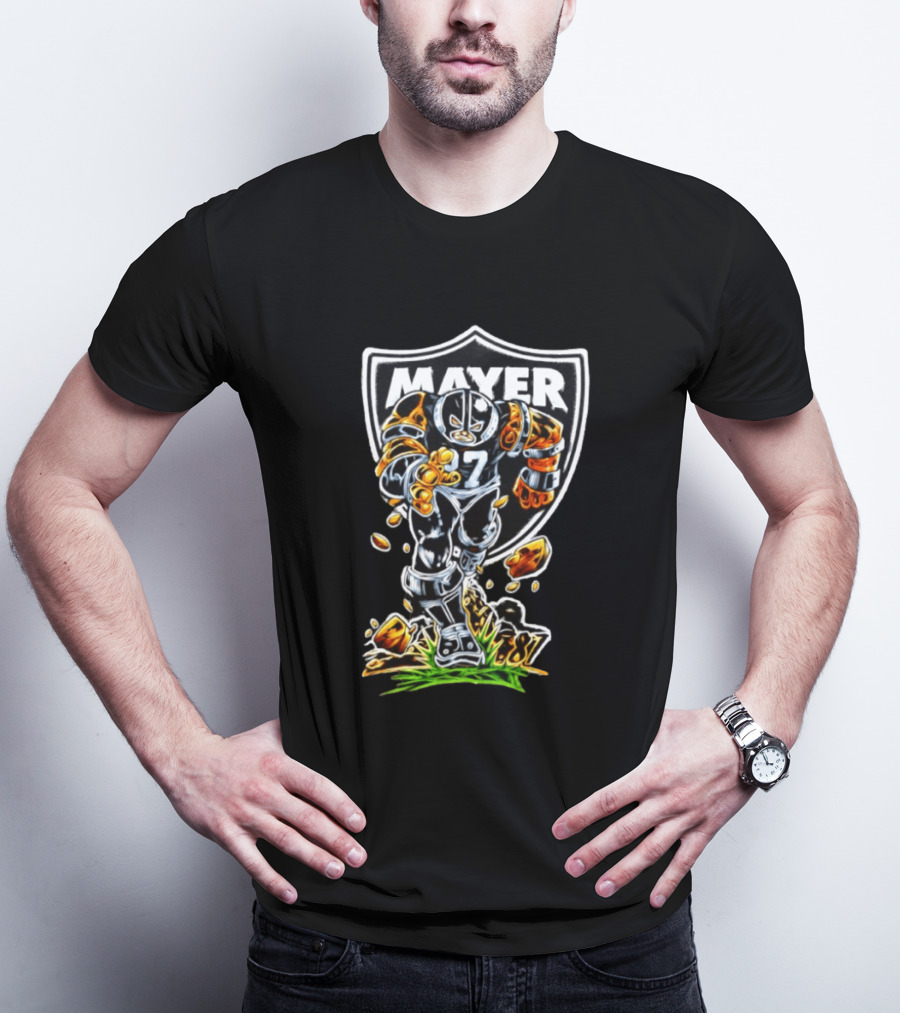 Mayer 87 Las Vegas Raiders Football Player Action Pose T-Shirt