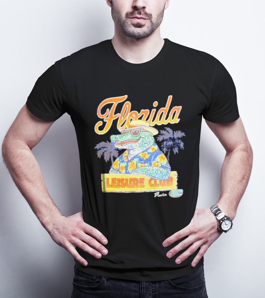 Florida Gators Leisure Club Duvin Co. Vintage Tropical Alligator T-Shirt