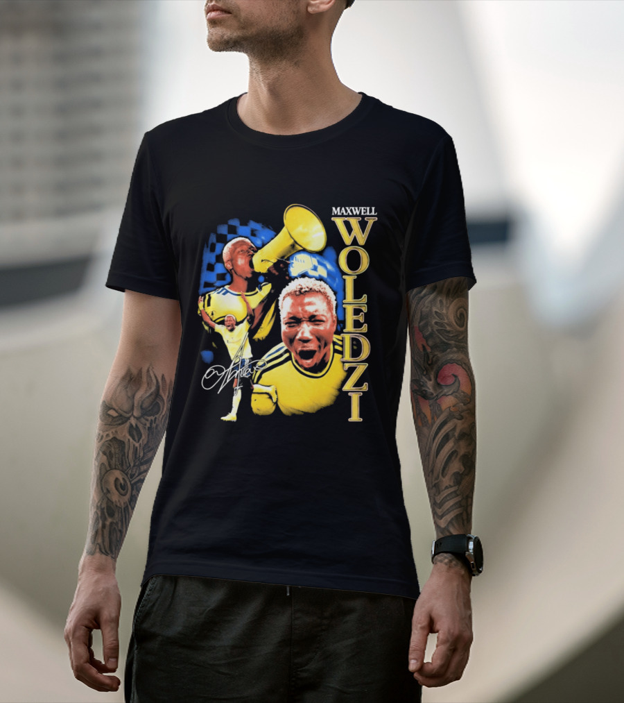Maxwell Woledzi Nashville SC Vibrant Celebration Soccer T-Shirt