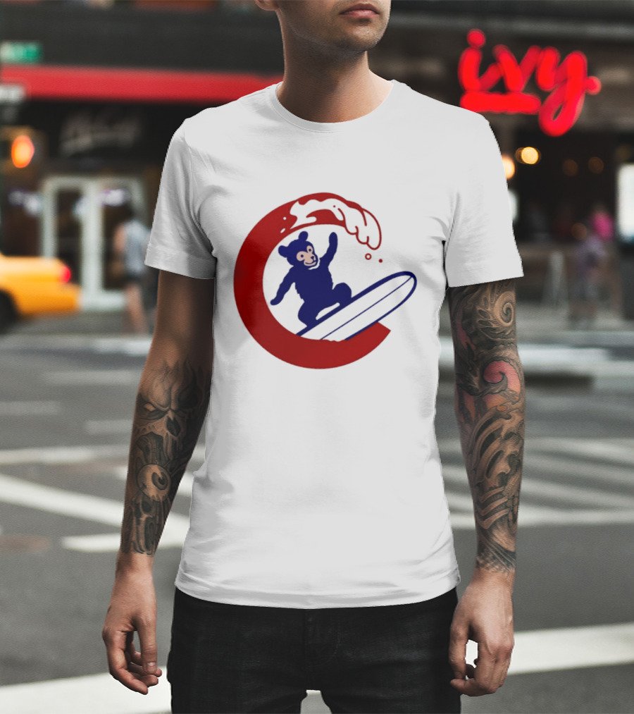 Clark The Cub Surfing Chicago Cubs Baseball 2026 T-Shirt