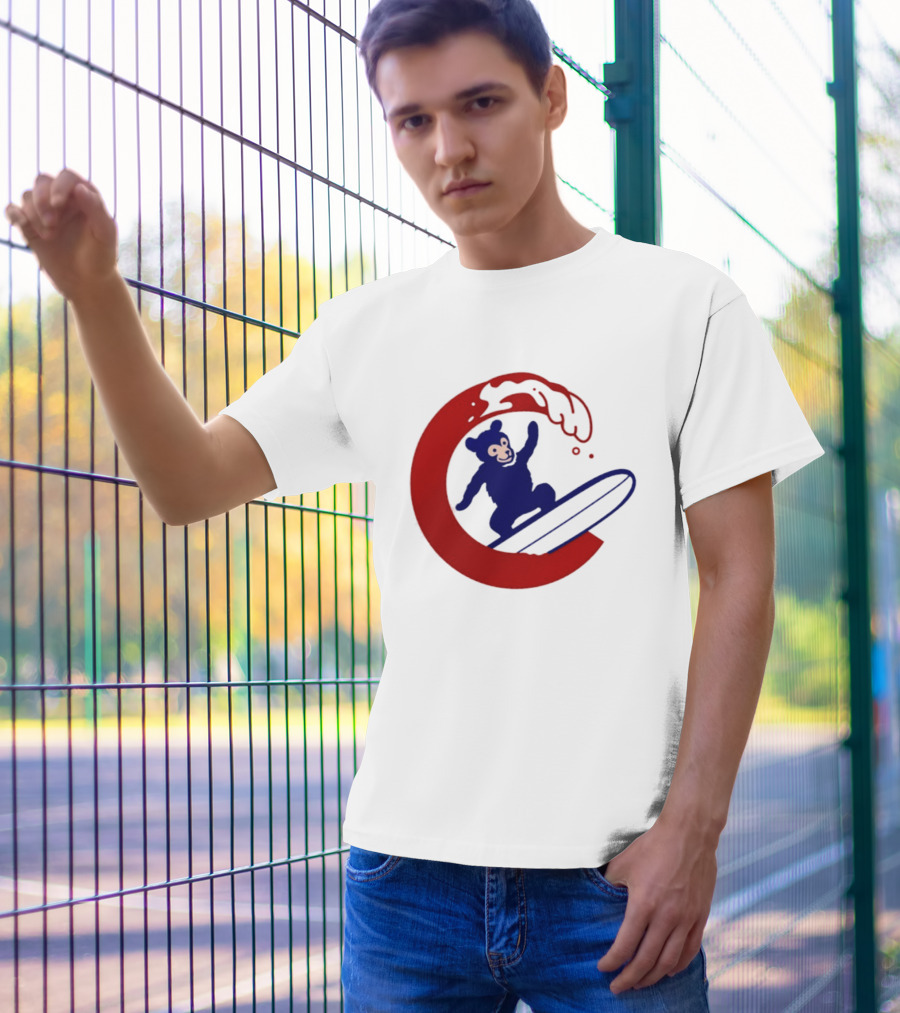 Clark The Cub Surfing Chicago Cubs Baseball 2026 T-Shirt