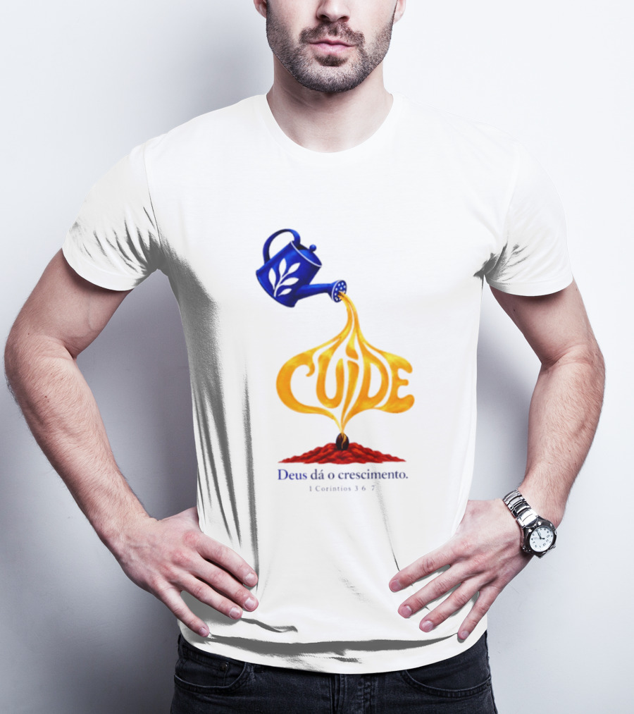 Cuide Deus Dá O Crescimento 1 Coríntios 3 6 7 Watering Can T-Shirt