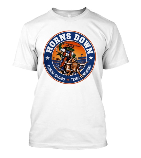 Horns Down Florida Gators Vs Texas Longhorns T-Shirt