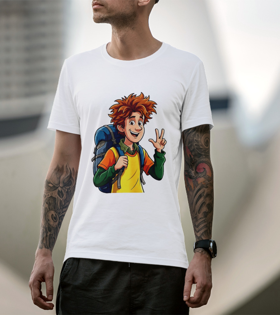 Johnny Hotel Transylvania Cartoon Character Adventure Backpack T-Shirt