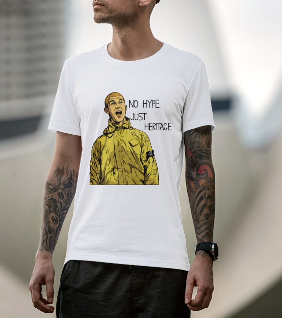 No Hype Just Heritage Ellemme Since 2017 Stone Island Yellow Jacket T-Shirt