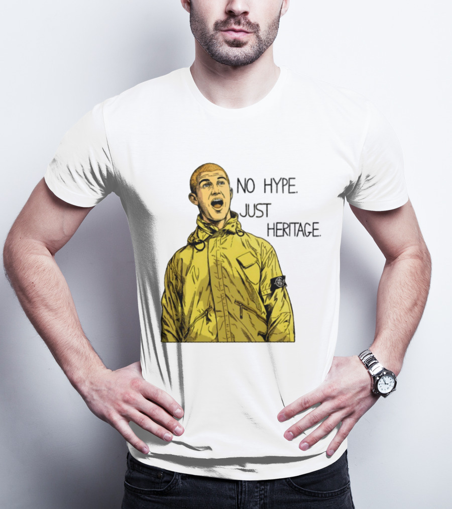 No Hype Just Heritage Ellemme Since 2017 Stone Island Yellow Jacket T-Shirt