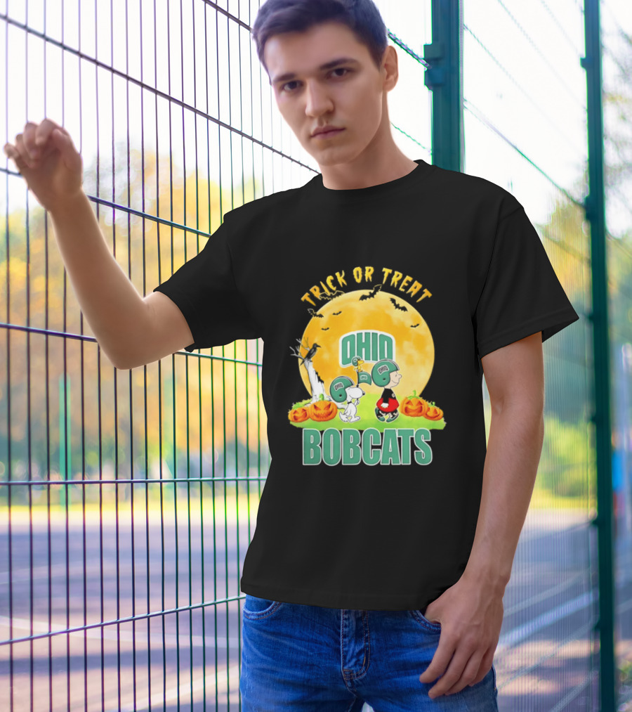 Ohio Bobcats Peanuts Trick Or Treat Halloween 2026 T-Shirt