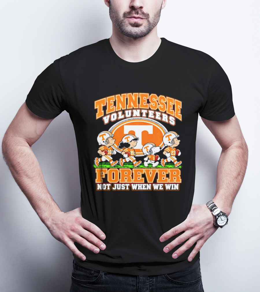 Tennessee Volunteers Forever Peanuts Not Just When We Win 2026 T-Shirt