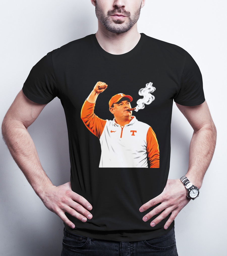 Tennessee Volunteers Josh Heupel Smoke 'Em Cigar Celebration T-Shirt