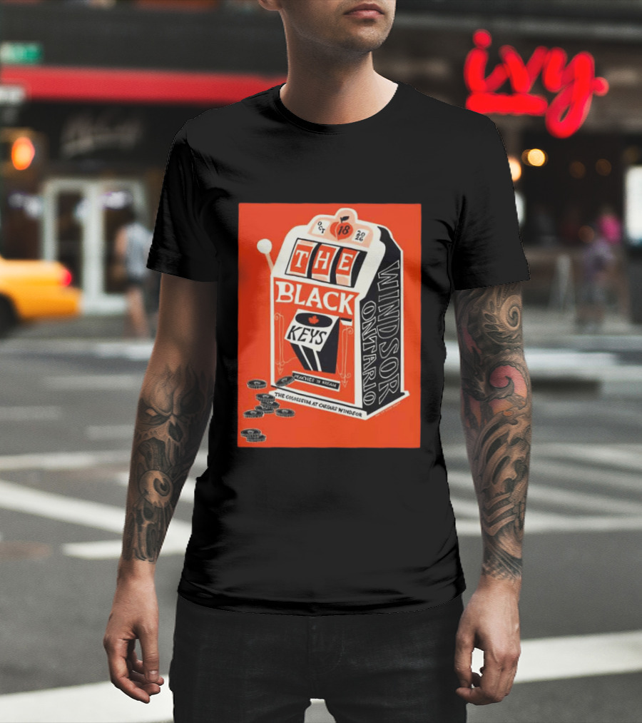 The Black Keys Caesars Windsor Ontario Peaches 'N Kream Oct 18 2026 T-Shirt