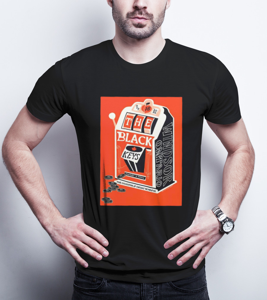 The Black Keys Caesars Windsor Ontario Peaches 'N Kream Oct 18 2026 T-Shirt