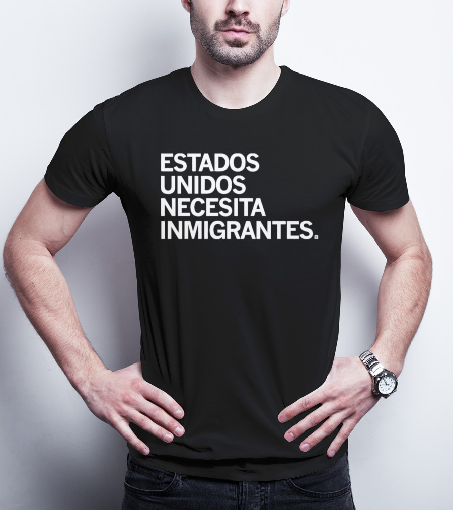 Estados Unidos Necesita Inmigrantes Spanish Jamie Bonkiewicz T-Shirt