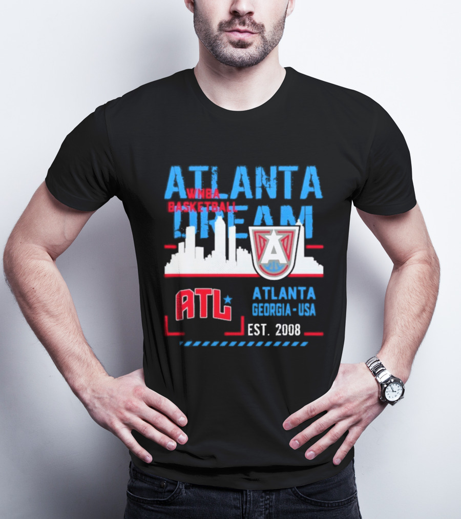 ATL Atlanta Dream Skyline Essentials Est 2008 Georgia USA T-Shirt