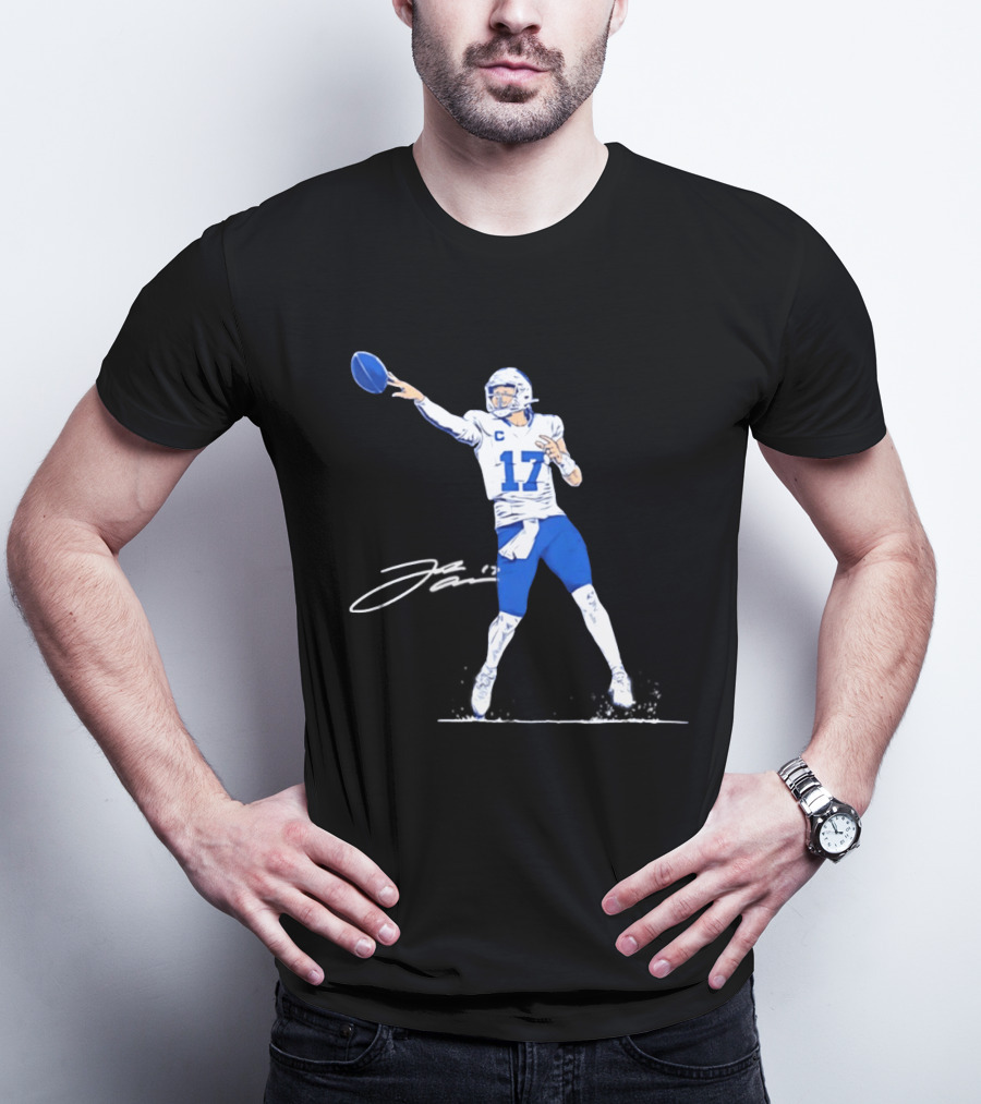 Josh Allen 17 Backhanded Flip Touchdown Pass T-Shirt