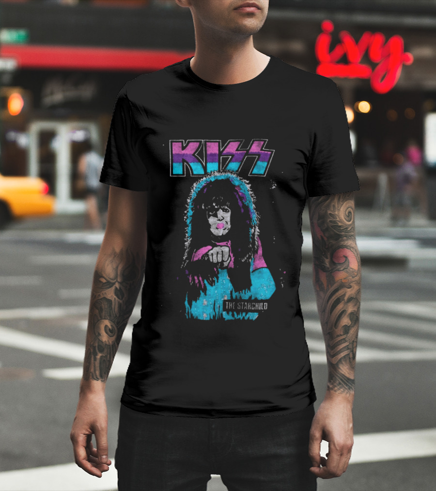 Kiss The Starchild Paul Stanley 70s Halloween Ben Cooper Action Figures 2026 T-Shirt