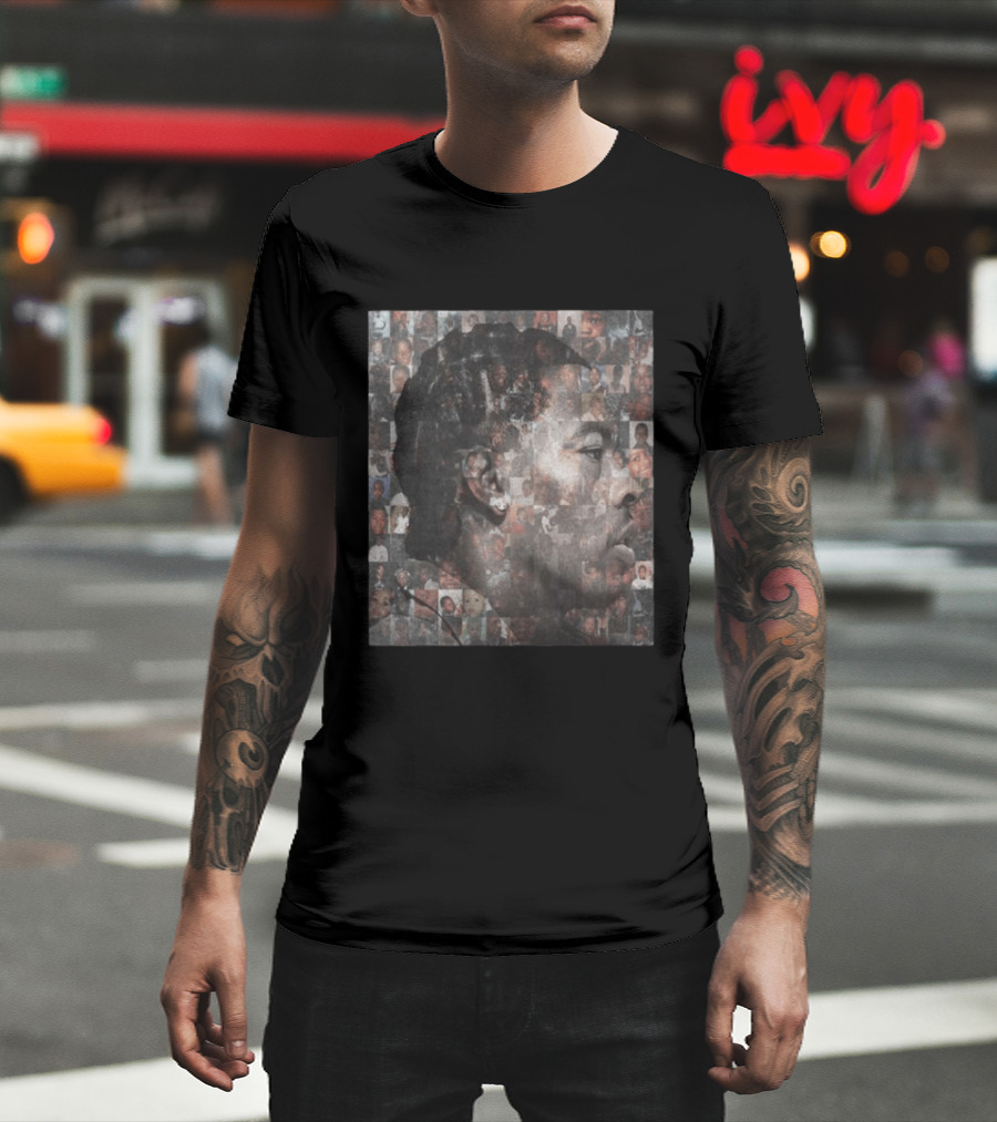 Lil Baby Fresh New Album Cover 2026 Collage Face Mosaic T-Shirt