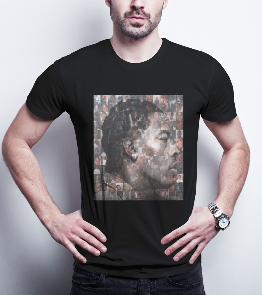 Lil Baby Fresh New Album Cover 2026 Collage Face Mosaic T-Shirt