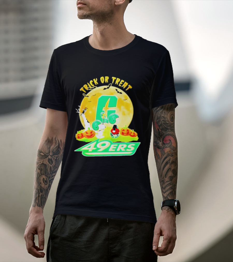Charlotte 49ers Peanuts Trick Or Treat Halloween 2026 Abbey Road T-Shirt