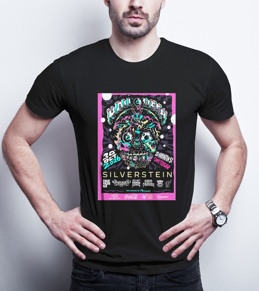 Halloween 2026 At 20 Harrington St Cape Town Featuring Silverstein And More October 30 With Howler Tickets T-Shirt