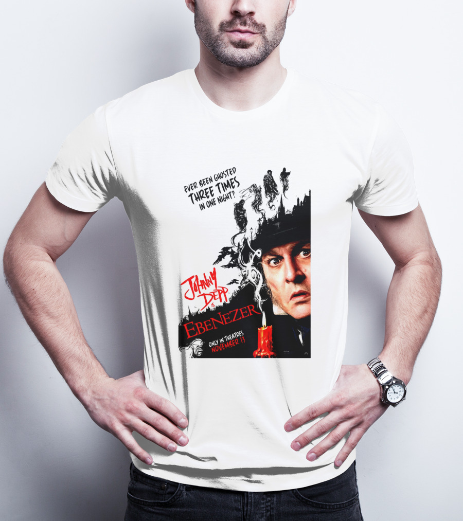 Johnny Depp Ebenezer Ghosted Three Times Movie In Theatres November 13 T-Shirt