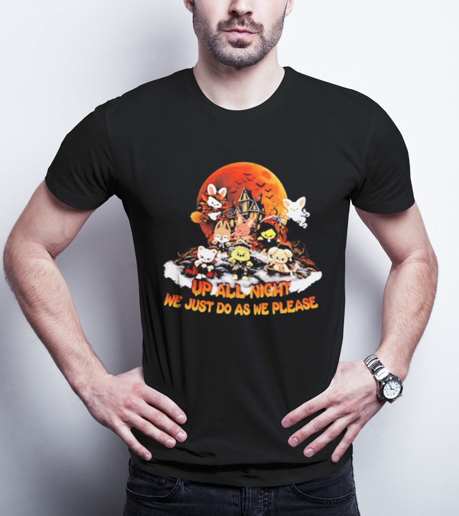 Stray SKZOO Halloween Up All Night We Just Do As We Please T-Shirt