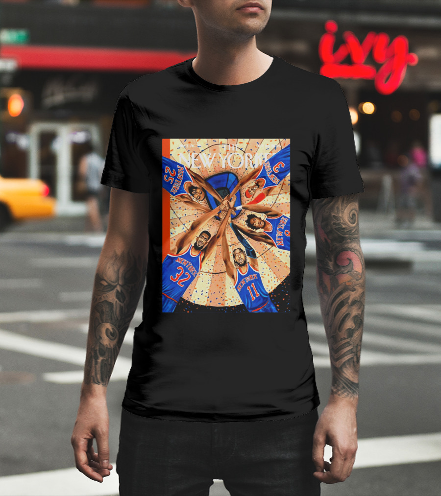 The New Yorker Make It Two New York Knicks Team Spirit Oct 26 2026 Cover T-Shirt