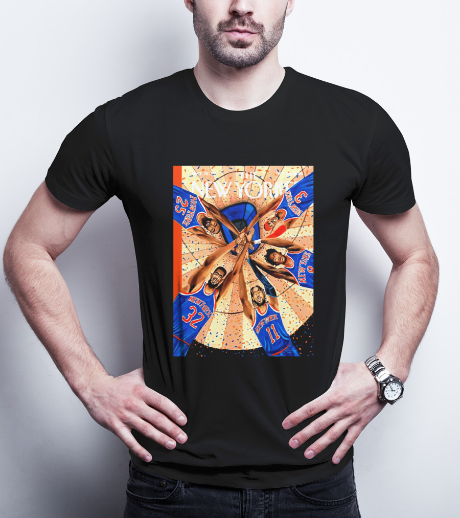 The New Yorker Make It Two New York Knicks Team Spirit Oct 26 2026 Cover T-Shirt