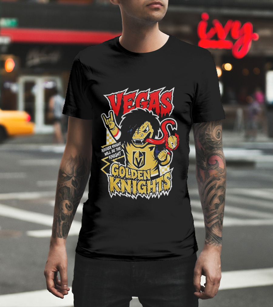 Vegas Golden Knights Rocker Knight Will Be The Knight T-Shirt