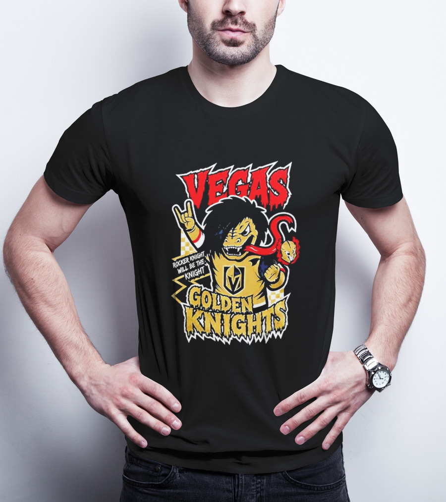 Vegas Golden Knights Rocker Knight Will Be The Knight T-Shirt