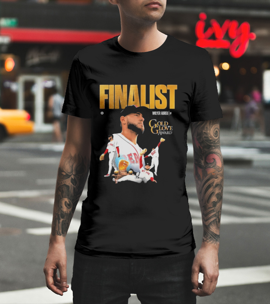 Wilyer Abreu Red Sox Gold Glove Finalist Award T-Shirt