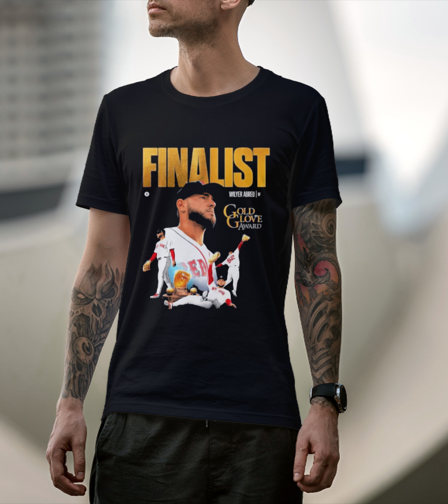 Wilyer Abreu Red Sox Gold Glove Finalist Award T-Shirt