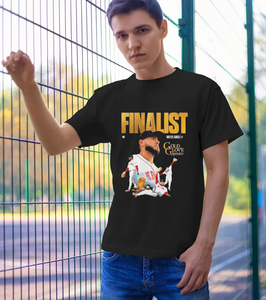 Wilyer Abreu Red Sox Gold Glove Finalist Award T-Shirt