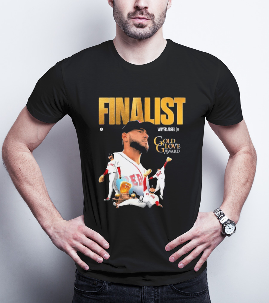 Wilyer Abreu Red Sox Gold Glove Finalist Award T-Shirt