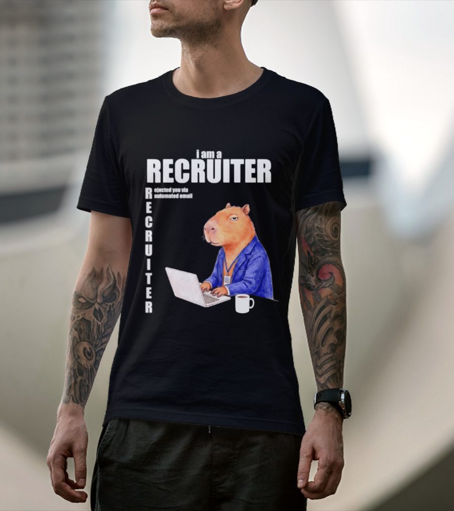 Capybara Recruiter Automated Email Ejection T-Shirt