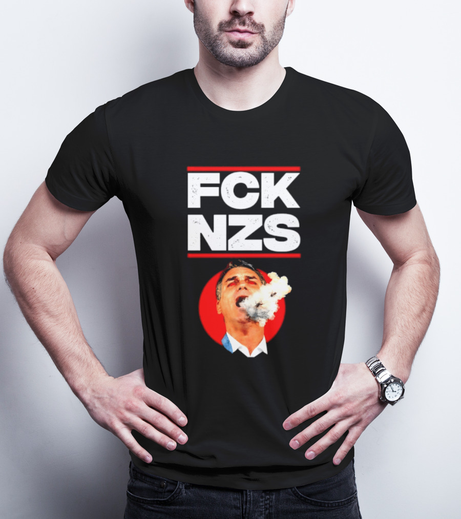 FCK NZS Jair Bolsonaro Political Satire Smoking T-Shirt