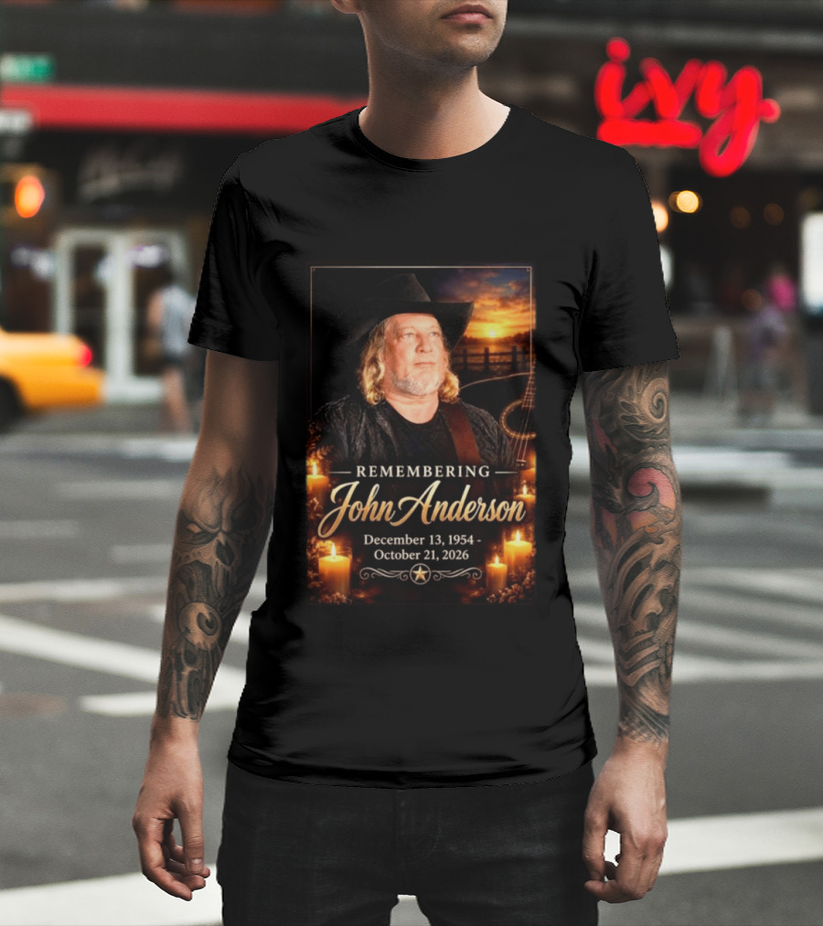 Remembering John Anderson December 13 1954 October 21 2026 Country Music Legend T-Shirt