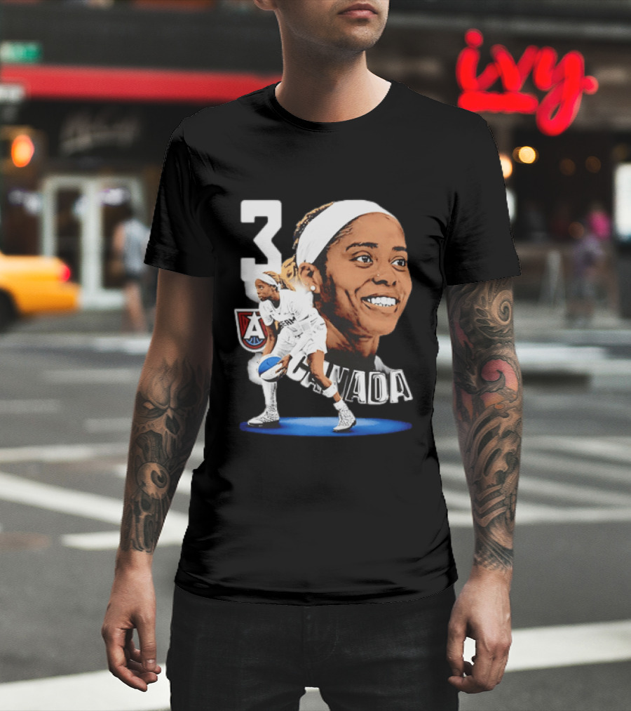 Jordin Canada 3 Atlanta Dream Basketball Star T-Shirt